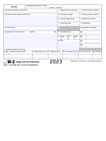 Printable Form W2 📝 Get IRS Form W-2 2023: Printable PDF and Instructions