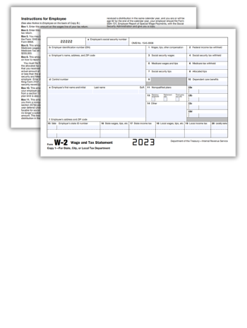 Printable Form W2 📝 Get IRS Form W-2 2023: Printable PDF and Instructions